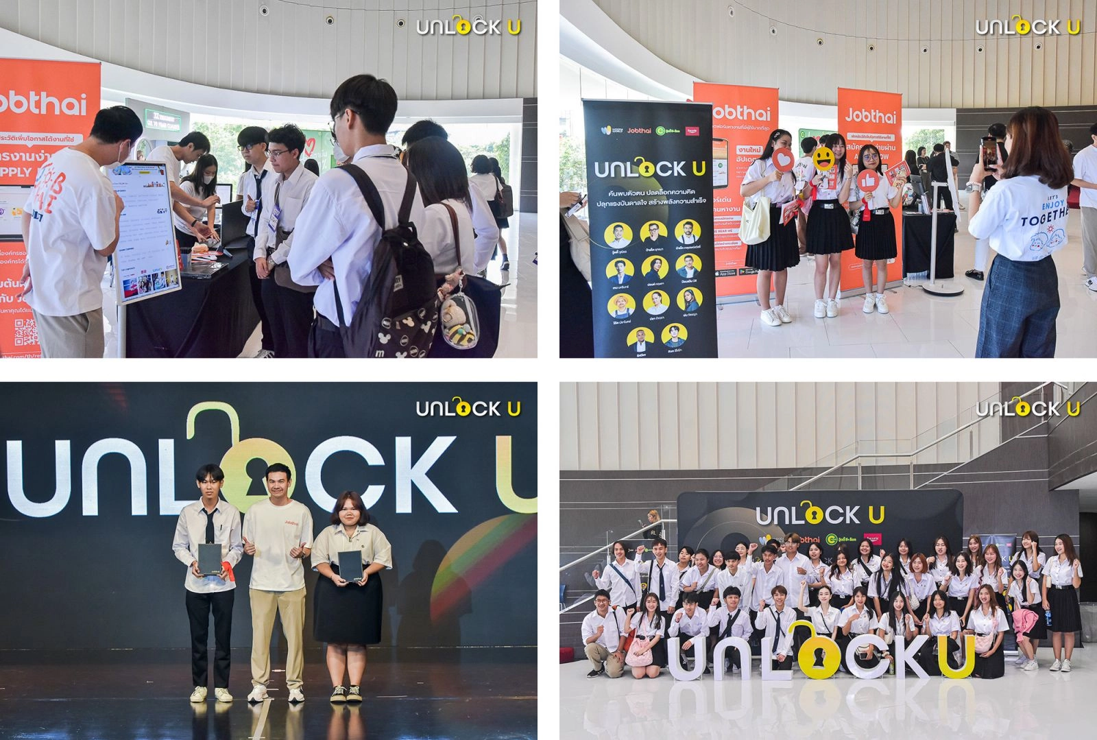 JobThai ร่วม Road Show กับโครงการ Unlock U ตะลุยม.รังสิต แนะนำแนวทางการหางานที่ใช่ให้น้อง ๆ